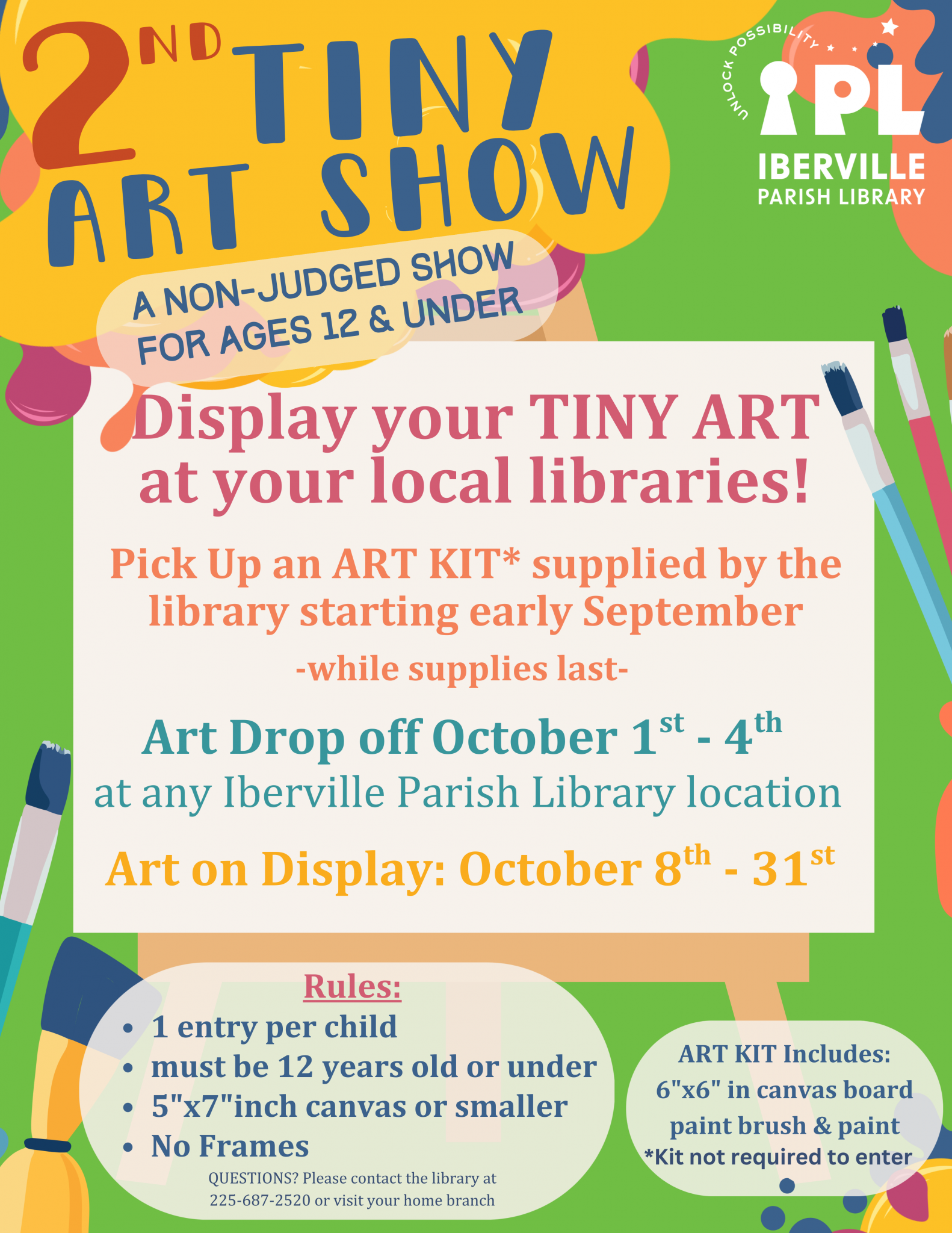 Tiny Art Show – Iberville Parish Library